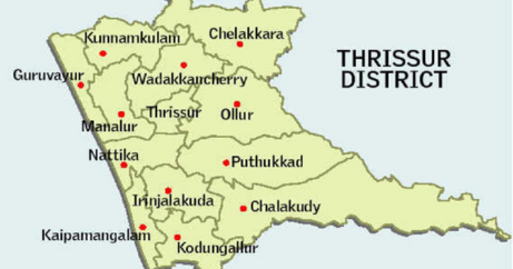 Tourist Map Guide for Thrissur - Kerala Orbit