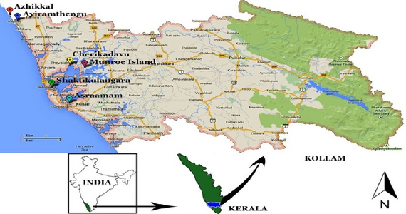 Tourist Map Guide of Kollam - Kerala Orbit